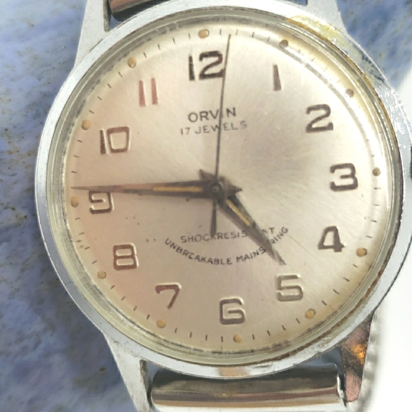 Orvin | Accessories | Orvin 7 Jewels Waterproof Mens Manual Watch ...